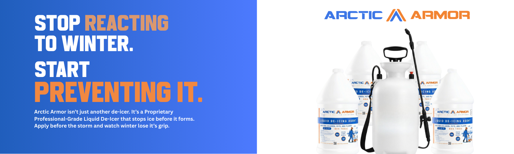 Brine Liquid De-Icer Solution | ARCTIC ARMOR™ – Ice Solutions